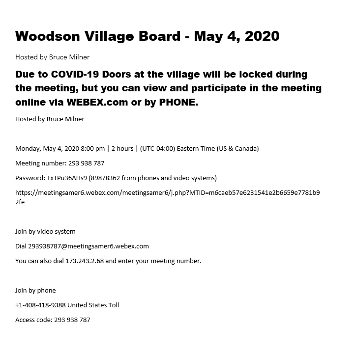 Main – Village of Woodson Illinois